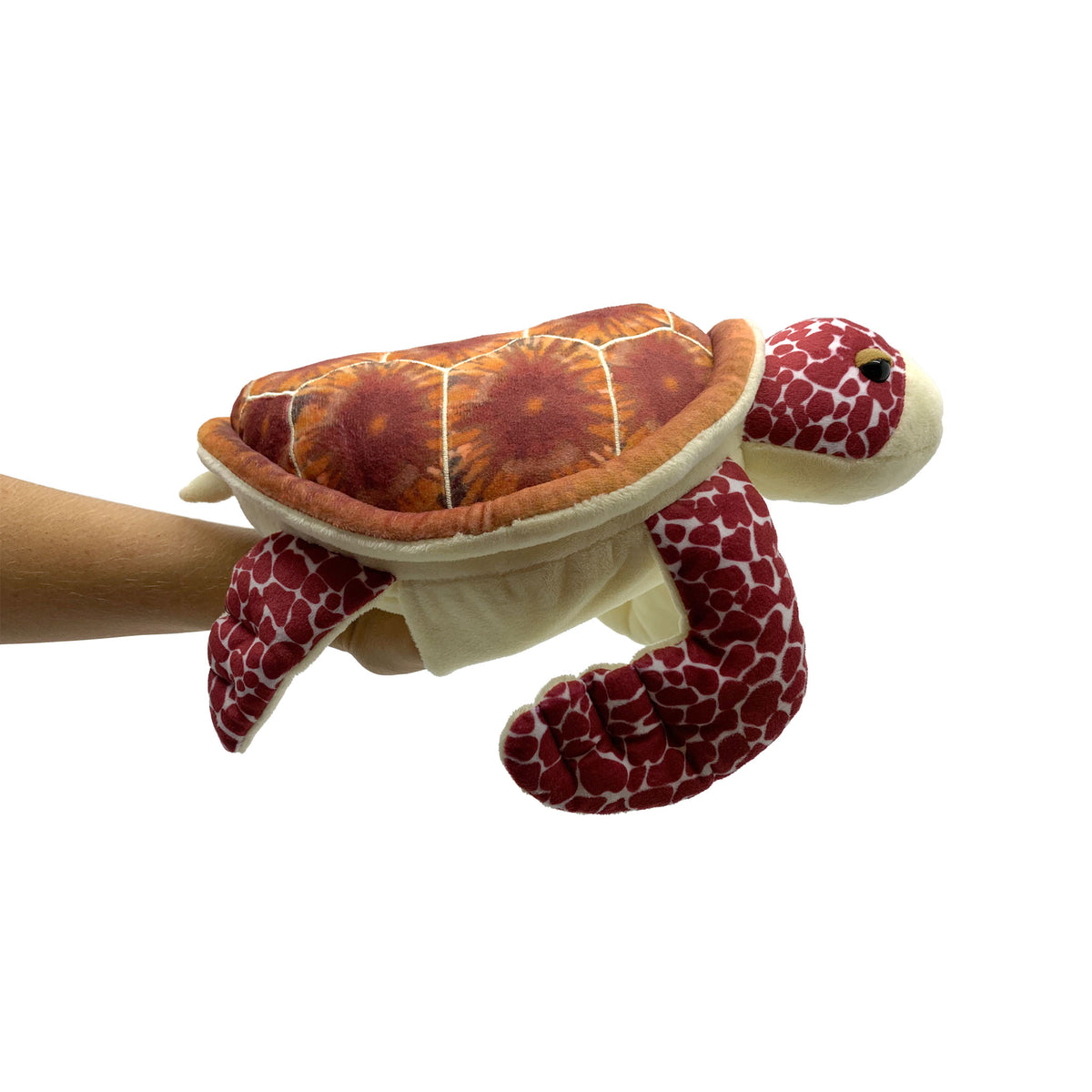 Loggerhead Life: "Luna" Turtle Plush Toy with puppet pocket – Turtle ...